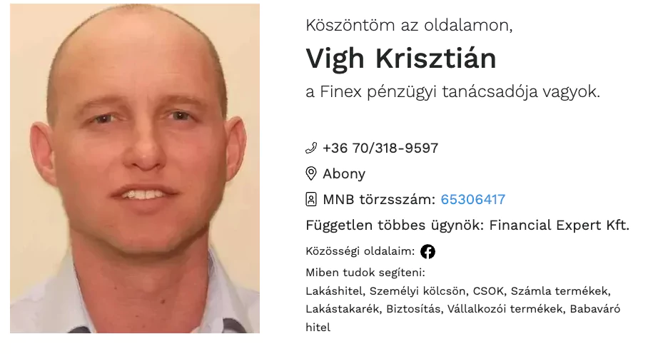 Vigh Krisztián - oldala | bankradar.hu